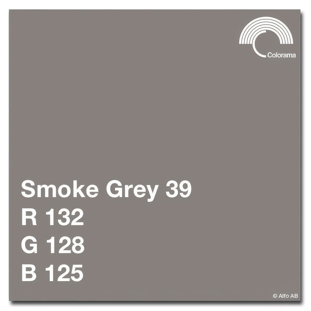 Colorama Smoke Grey 2,72x11m Papir bakgrunn - Foto-Jørgen AS